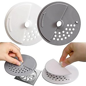 Hair Filter Sink Anti-Blocking Strainer,Universal Silicone Sink Drain Plug Cover,Bathtub Shower Floor Drain Stopper,Toilet Floor Drain Water Stopper,Floor Drain Cover for Kitchen,Bathroom and Landry