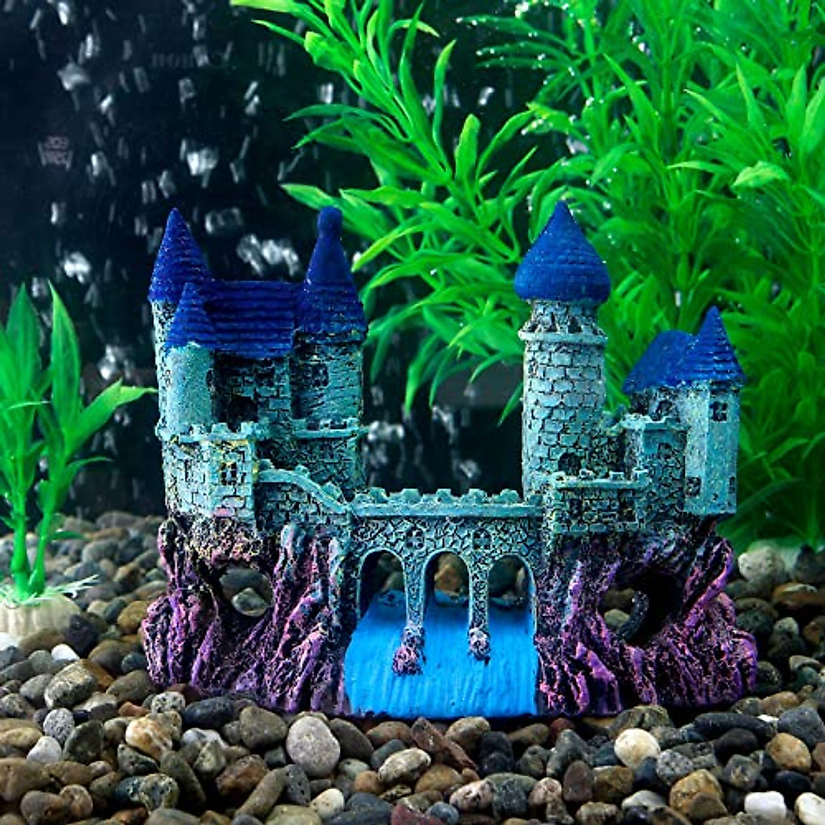 NW Wholesaler Fish Tank Castle Decoration - Fish Hideaway for Aquarium Décor (Waterfall Way)
