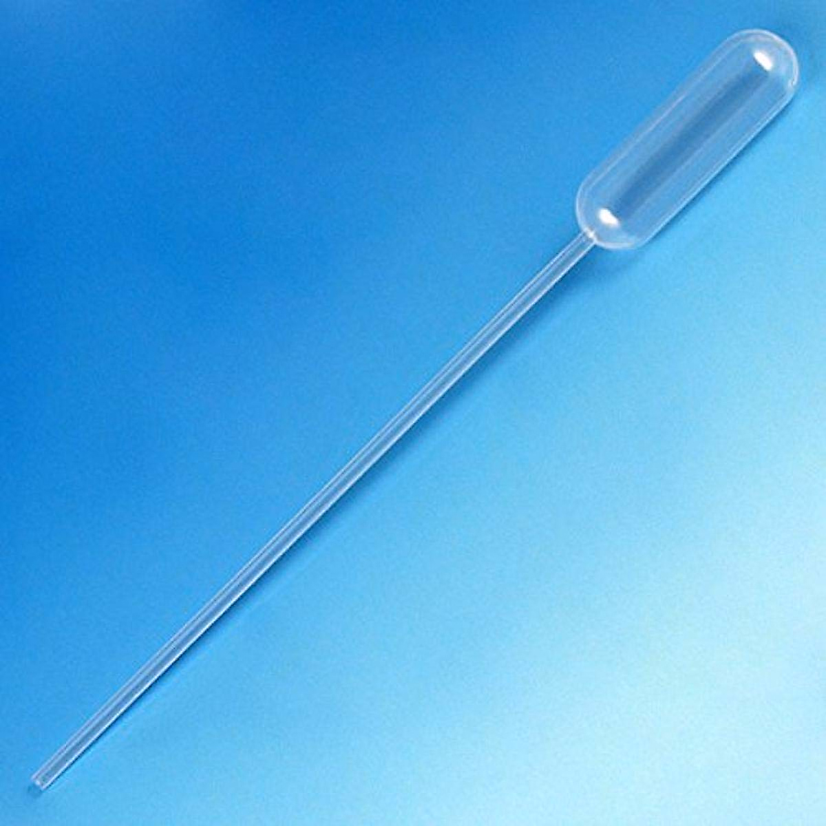 Globe Scientific 136030-500 LDPE Narrow Stem Transfer Pipet, Non-Sterile, Long Stem, Standard, 155mm Length, 4.5mL Capacity (Box of 500)