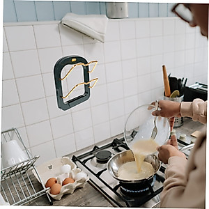 CALLARON Pot Lid Holder Wall Mount Pot Lid Organizer Rack Cabinet Door Mounted Pan Cover Hangers Rest for Storage Cutting Boards Bakeware Pots Pans Serving Trays