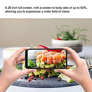 Dpofirs S22 Smartphone Unlocked, 6.26in FHD Screen, 4GB RAM 64GB ROM, GSM Unlocked Cellphone for Android 10, Dual SIM Slots Mobile Phone, 2800mAh Battery (Black)