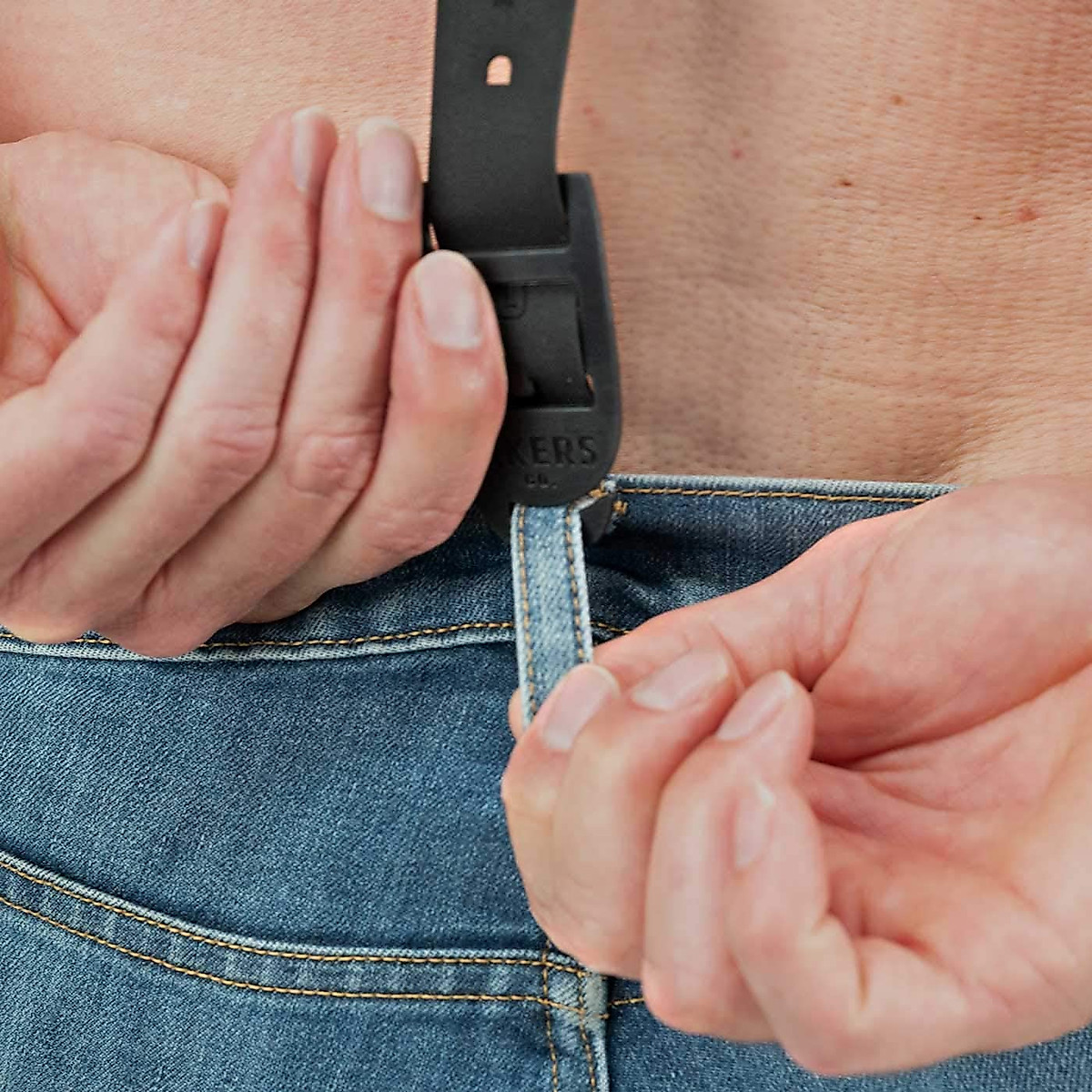 HIKERS - Original Hidden Suspenders for Men Under Clothes - Button Fly