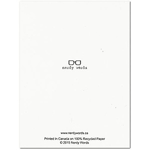 Javascript Computer Birthday Card (4.25" X 5.5") by Nerdy Words