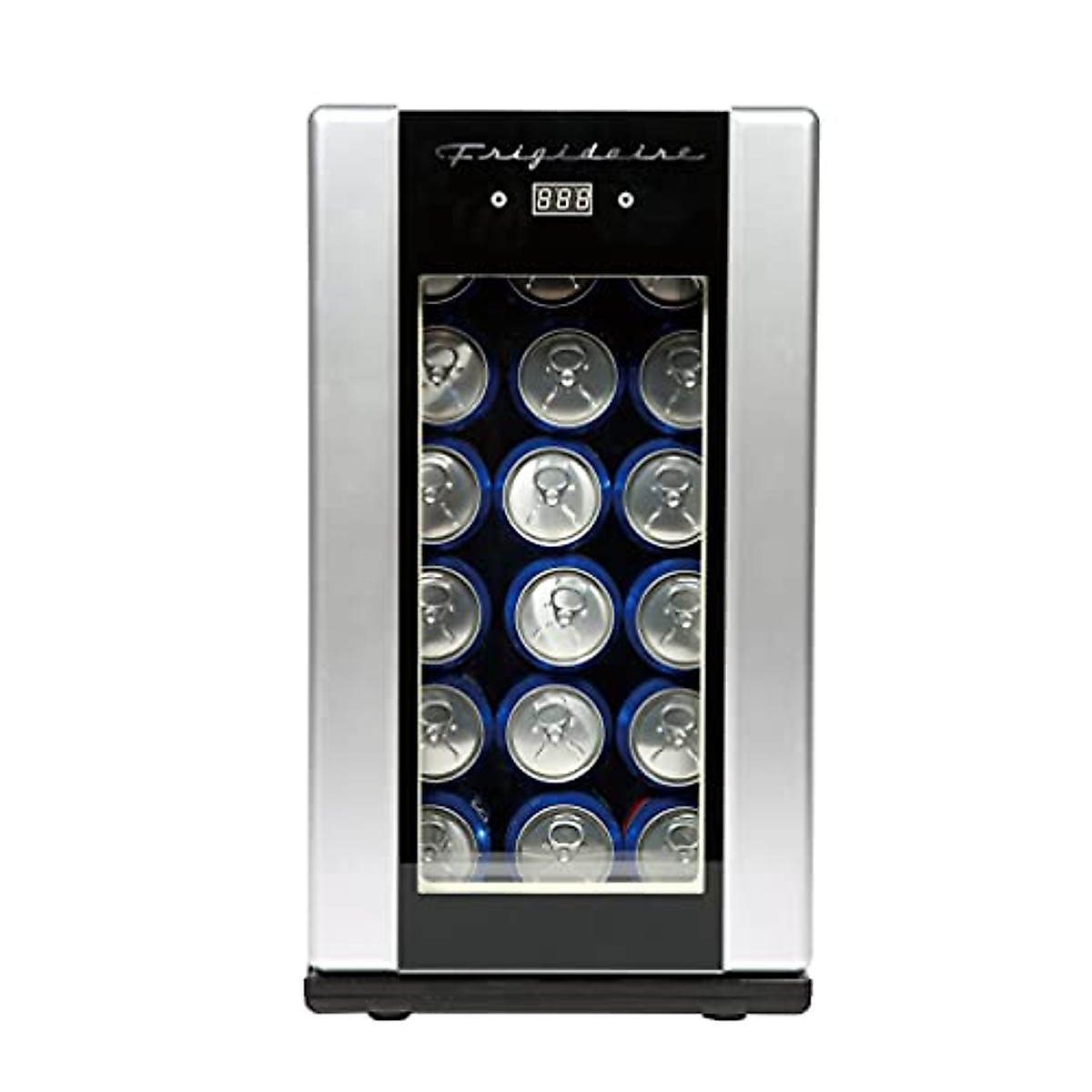 Frigidaire EFMIS567_AMZ 18 Can OR 4 Wine Bottle Retro Beverage Fridge, Temperature Control, Thermoelectric, FreonFree, Stainless