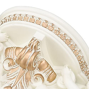 Aqur2020 Resin Angel Wall Art Decor European Angel Shape Wall Shelf Wall Hanging Rack Decoration Rack for Home Bedroom Garden(2#)