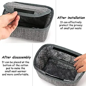 tangtty Ferret Rat Hammock 2 PCS Ferret Cage Accessories Washable Rat Hammock on Ferret Cage Soft Hiding Playing Sleeping Guinea Pig Hammock for Ferrets, Rat, Sugar Glider, Squirrel, Guinea Pig.