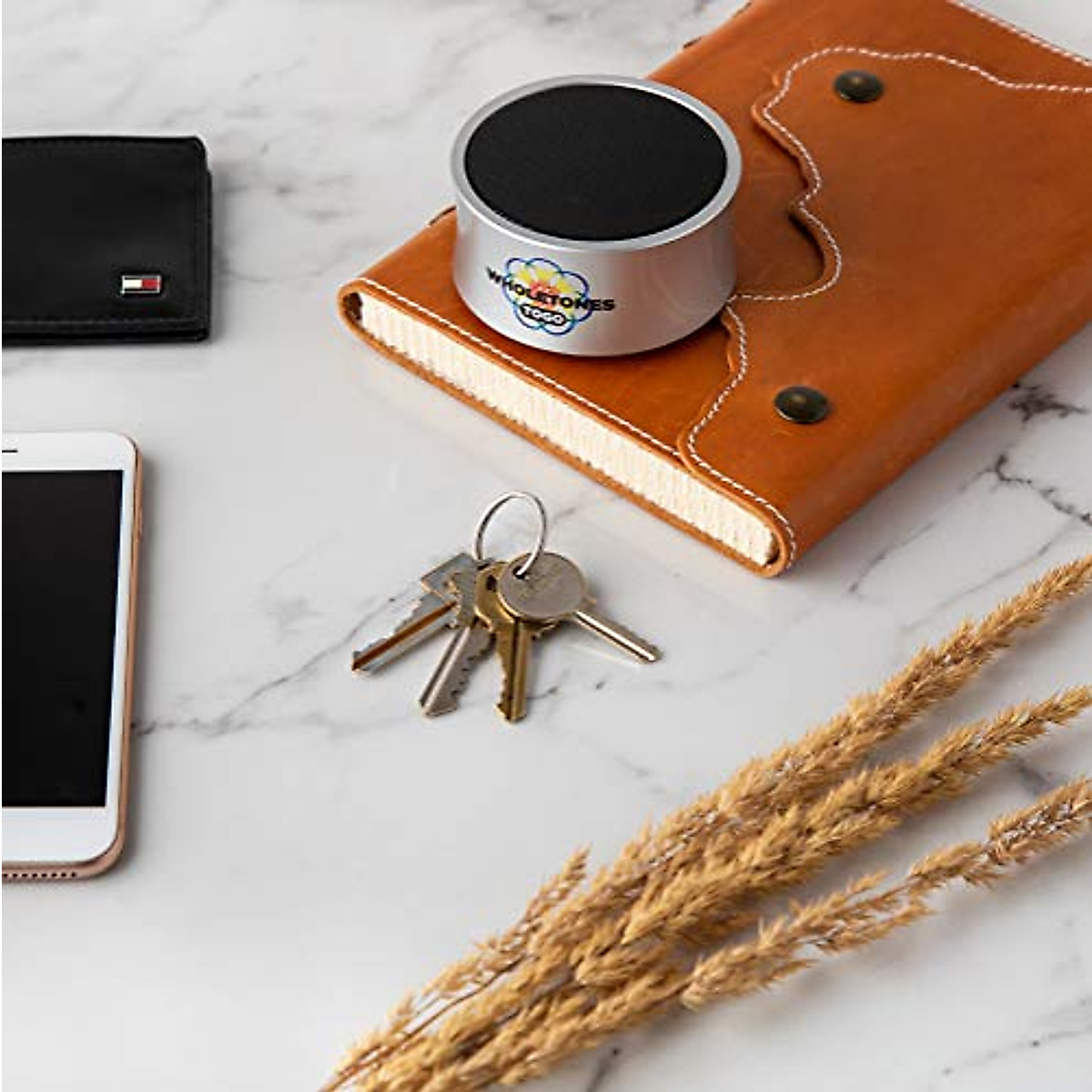 Wholetones to Go (2nd Gen) - Portable Relaxing Music Player with 7 Looping Frequency Enhanced Songs, Timer, Bluetooth, Rechargeable Battery, Hanging Ring