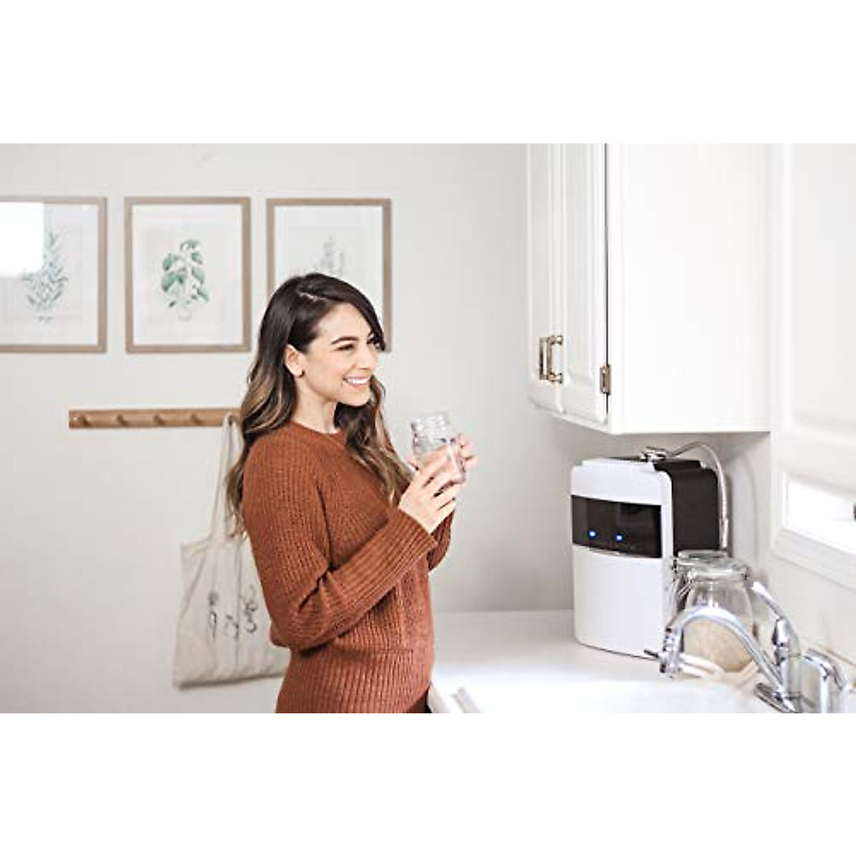 Water Purifier Machine Water Ionizer ORP+500 to -800 PH 2.5-11.2 Alkaline Acid Water Best Home Alkaline Water Filtration System/Instant heating58-136.4 °F/12,000 Liters Per Filter / 7 Water Settings