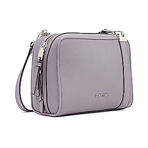 Calvin Klein Collette Top Zip Crossbody, Grey Ridge