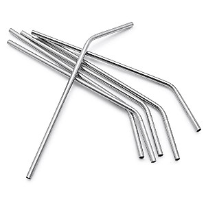 Sur La Table Stainless Steel Straws, Set of 6