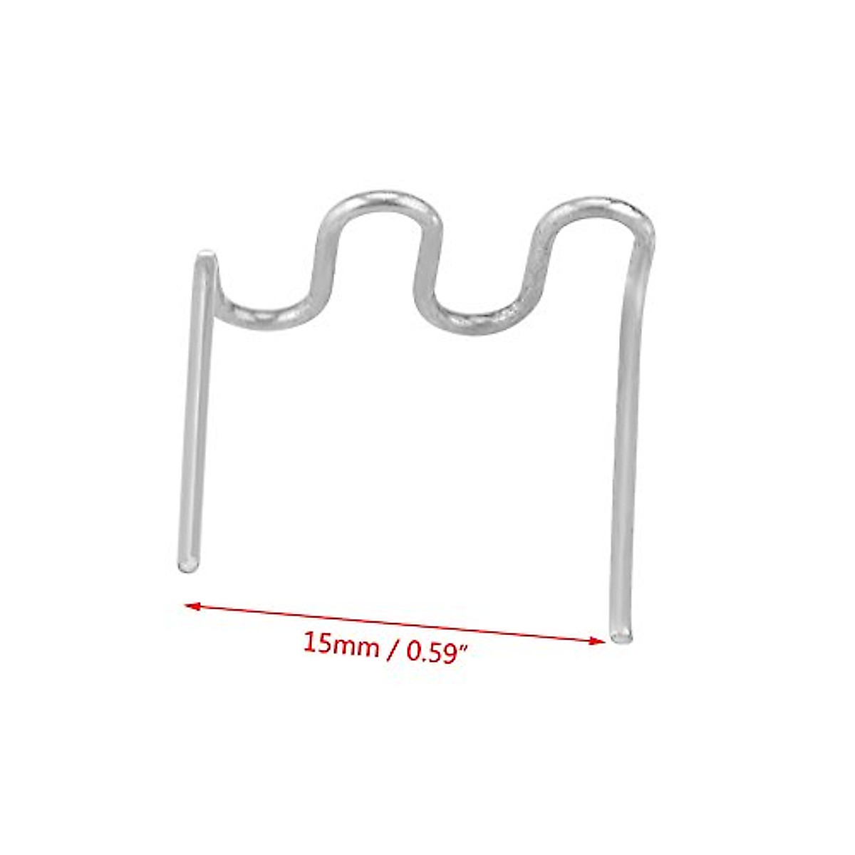 Plastic Repair Staples,Hot Staples Stainless Steel Plastic Stapler for Car Bumper Stapler Repair Welder 100pcs 0.8mm Auto Bumper Repair Pre Cut Welding Staples Repair Tool Kit