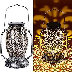 YJFWAL Big Solar Lantern Lights, Hanging Lights Outdoor, Pathway Lights, Solar Table Lights Waterproof, for Garden, Patio, Lawn, Yard, Deck, Tree, Party Decor (Warm White)