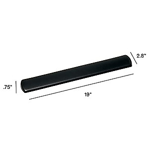 Keyboard Wrist Rest Gel Black Leatherette Kp200le