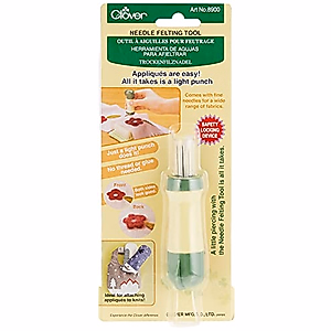 Clover 8900 Felting Needle Tool, Multi-Colored 8.75 x 3.63 x 1.13