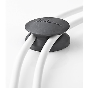 Dotz Cord Guides, Cord and Cable Management for Home and Office, Set of 4, Black (DCG42M-CK)