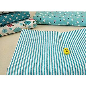 Egurs 7pcs/set Cotton Fabric For Sewing Quilting Patchwork Home Textile Pink Series Tilda Doll Body Cloth - Lake Blue Series 50 50