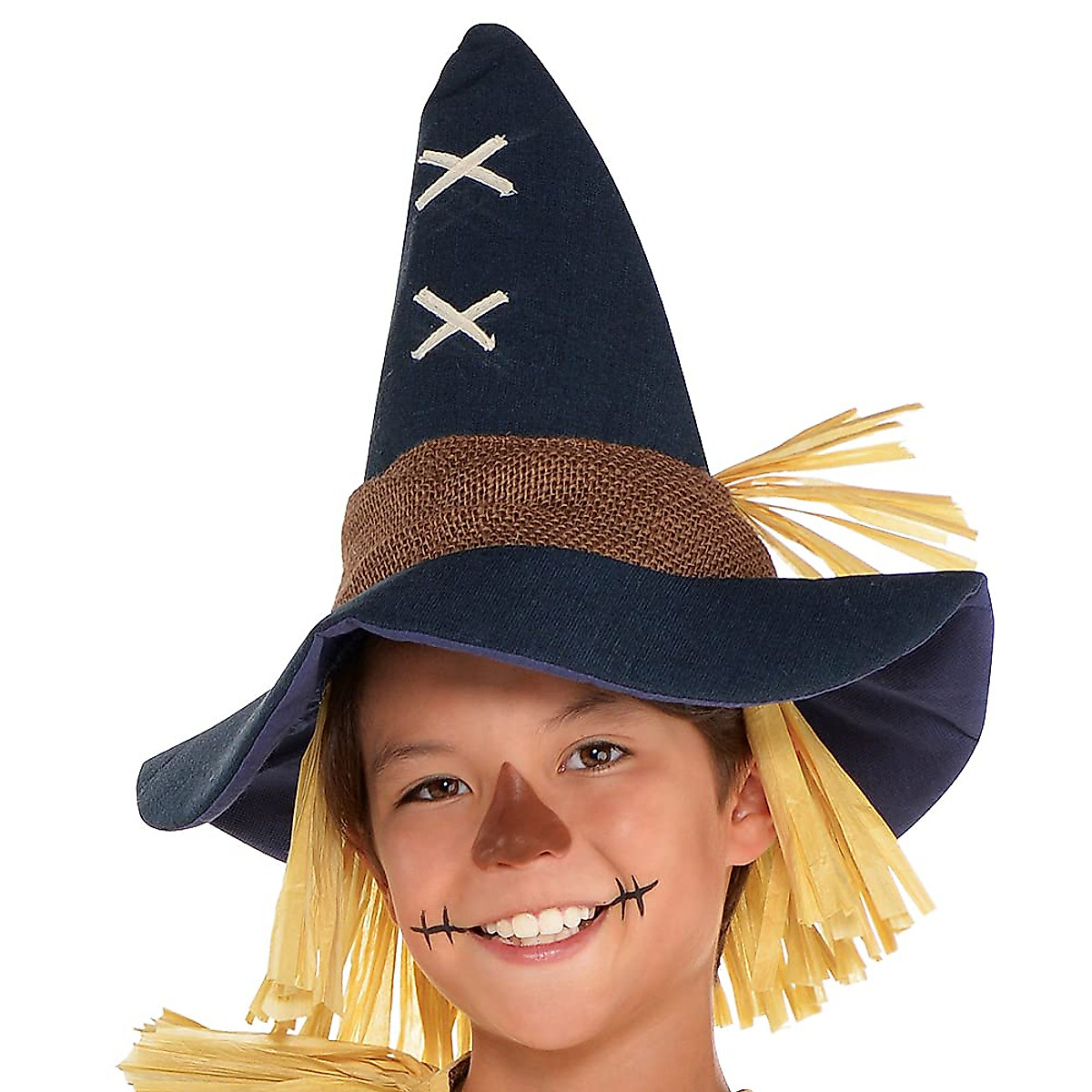 Amscan 849999 Boys Friendly Scarecrow Costume, Small Size (4-6 Years Old) , Brown