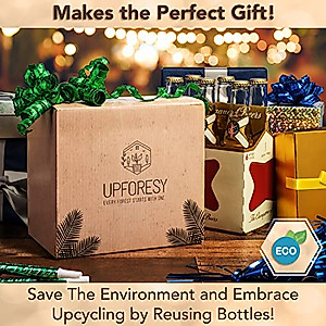 Upforesy 6 Pack Terracotta Watering Spikes for Indoor and Outdoor Plants - Simple and Easy Setup - Keep Plants Happy and Watered While You are Away