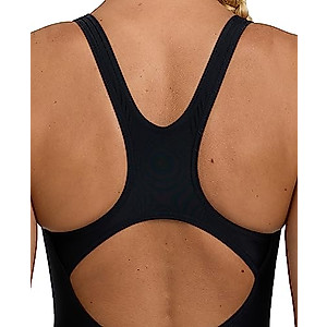 Arena Women's Standard Feel Flower Control Pro Back Swimsuit US, Black/Black Multi