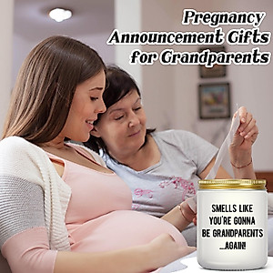 Pregnancy Announcement Gifts for Grandparents, Funny Baby Reveal Gift, Grandparents Again Gifts, Pregnancy Reveal Idea, Promoted to Grandma & Grandpa Gifts, Grandparents To Be, Lavender Scented Candle