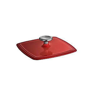 Tramontina Grill Pan with Press Enameled Cast Iron 11-in Graduated Red, 80131/059DS