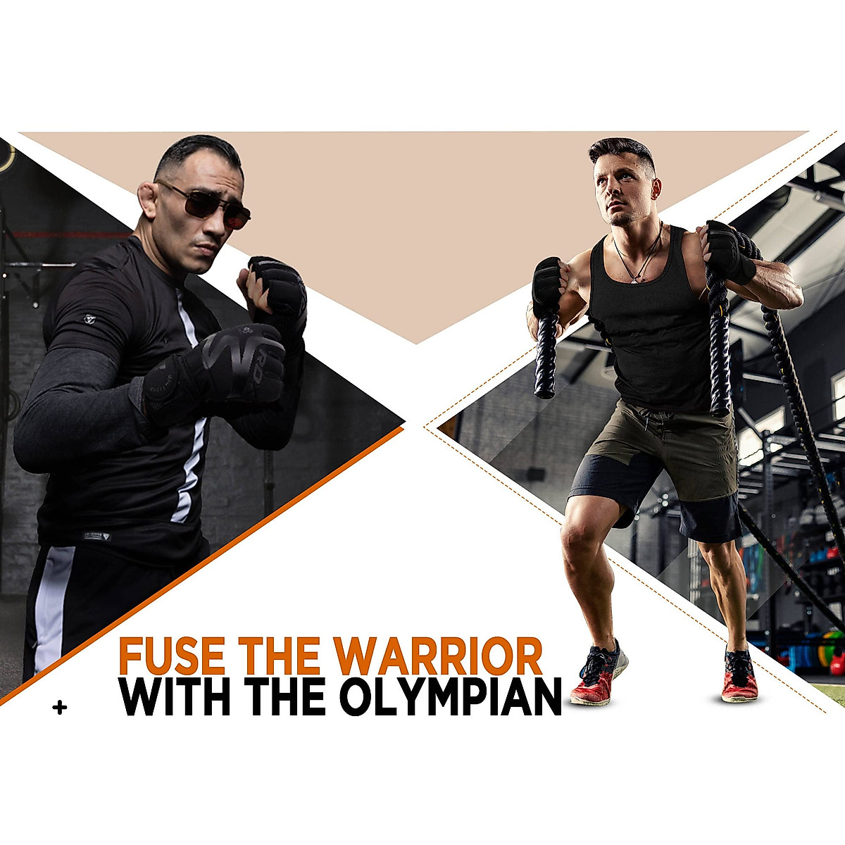 RDX Boxing Inner Gloves Hand Wraps Men Women, Hybrid Design Gym Weight Lifting Workout, 50Cm Long Wrist Support, Neoprene Under Mitts, MMA Muay Thai Martial Arts Training, Kickboxing Punching