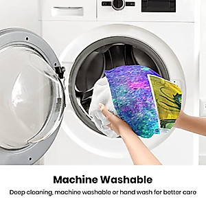 Zifoca Fleece Throw Blankets for Couch Sofa Bed, Flannel Blanket Lightweight Fuzzy Blanket Throw Size Warm Plush Blankets Gifts for Husband Wife Girlfriend Boyfriend Birthday 50"x 40"