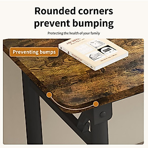HDHNBA Modern Simple Style PC Table Folding Desk No Assembly Required, Writing Computer Desk