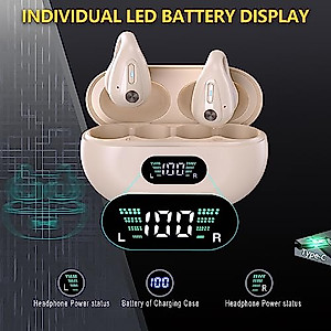 MALIHOO Wireless Ear Clip Headphones, Bluetooth Open Ear Sport Earbuds for Android iPhone,Air Conduction Headphones,Wireless Headset for Cycling,Running Workout,Running,Driving,Bluetooth 5.3