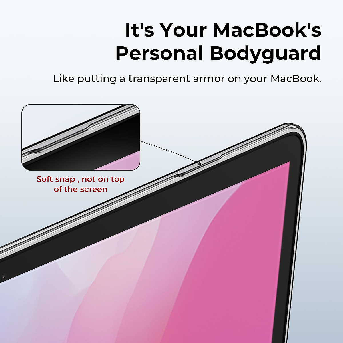 EooCoo Compatible with 2023 2022 M2 MacBook Pro 13 inch Case 2021-2016 Release M1 A2338 A2289 A2251 A2159 A1989 A1706 A1708 Protective Hard Case with Keyboard Cover, Screen Protector - Crystal Clear