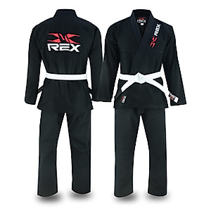 REX Sports Brazilian Jiu Jitsu, for Men and Women BJJ Gi Grappling Kimonos Lightweight White Belt (Royal Blue, K0)