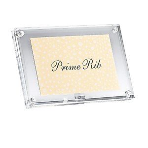 TableCraft A362 Acrylic 4 Magnetic Card / Sign Holder - 12 / CS"