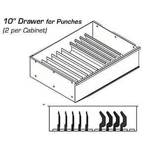 Versatility - 3 Drawer Press Brake Cabinet for Wila NS (New Standard), Wilson WT, and Trumpf Style Tooling, VT-23600