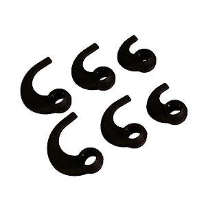 Far End Gear BudLoks Earphone Sport Grips for in-Ear and Ear Canal Earbuds, Black
