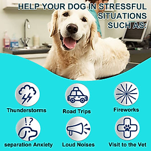 Oimmal Hemp Calming Chews for Dogs - Calming Treats for Dogs with Hemp + Valerian Root, Stress & Dog Anxiety Relief - Calming Dog Treats Helps Aid with Thunder, Fireworks, Chewing & Barking