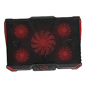 Mikikit Hard Drive Rack 5 Laptop Cooler Base Wood Cooling Pad Laptop Cooling Pad Cooling Pad for Laptop Adjust Five Fans Wheelchair Arm Rest