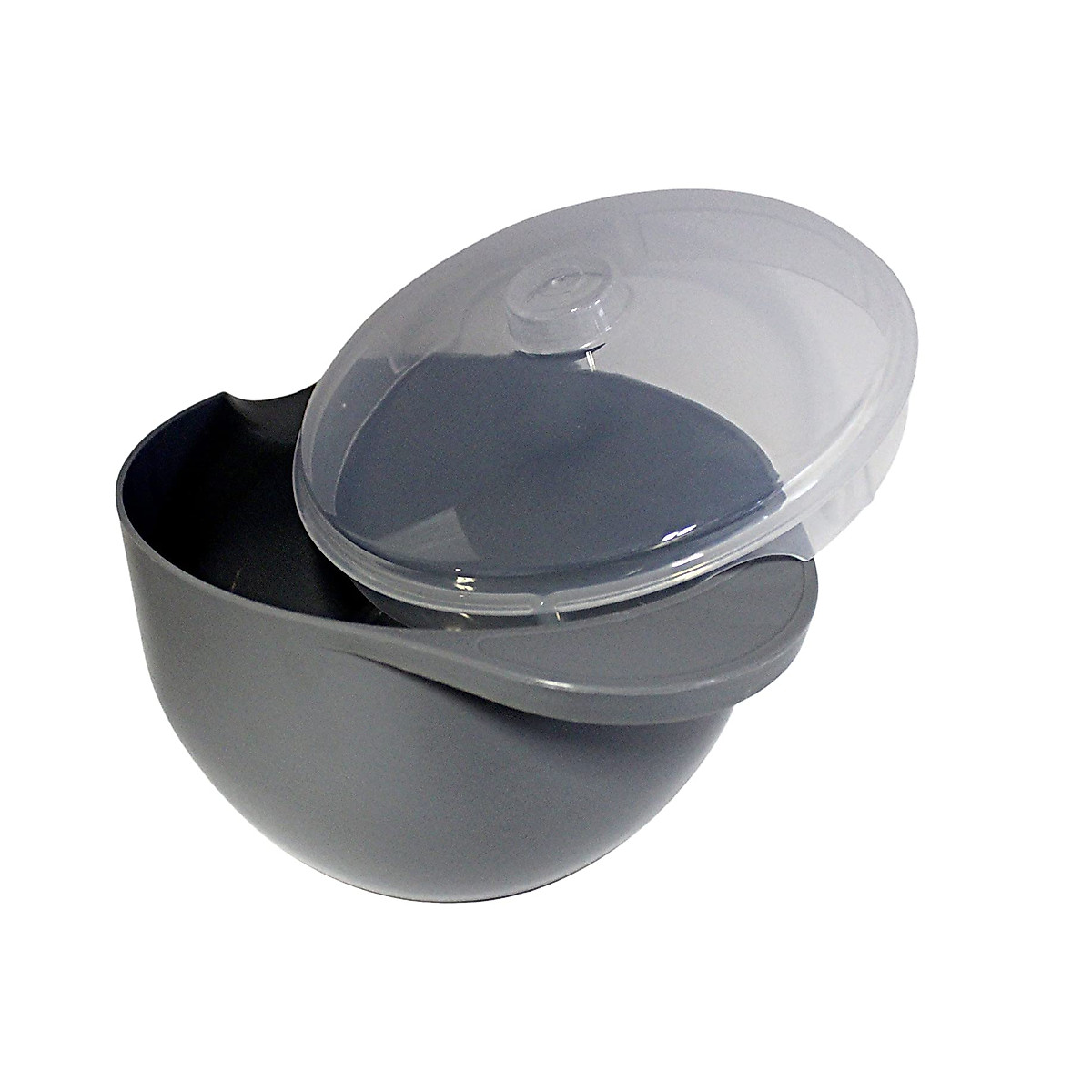 Dependable Industries inc. Essentials Microwave Soup and Stew Maker Microwave Bowl with Spout and Splash Cover Cook Meals In Minutes Rice Pasta Cereal Oats and More 1.2L