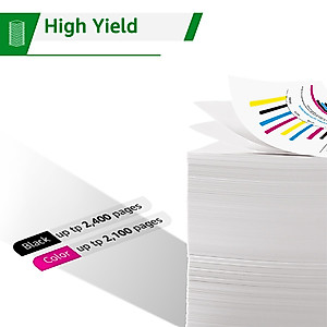 GREENSKY Compatible 414A Toner Cartridge 4 Pack Replacement for HP 414X W2020A W2021A W2022A W2023A for Color Laserjet Pro MFP M479fdw M479fdn M454dw M454dn M479 Printer Ink(Black Cyan Yellow Magenta)