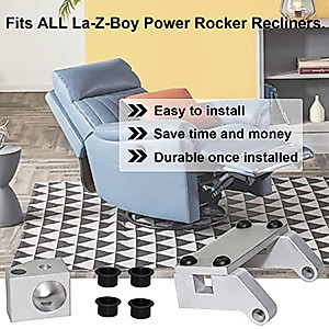 Upgrade Metal Drive Toggle and Clevis Mount 4 Plastic Deformable Bushings for La-Z-Boy/LazyBoy/La Z Boy/Lazy Boy Power Recliners