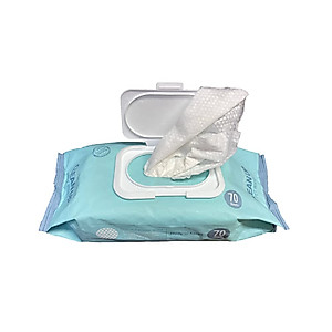 Deodorizing Hypoallergenic Heavy Duty Thick Durable Pet Grooming Wipes Unscented Cleans Face, Ears, Body, Butt and Eyes – Bath Alternative, Super Convenient, Ideal for Home or Travel (Pack of 1)