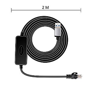 Moyina USB3.0 to RJ45 Gigabit Ethernet Network Cable for Switch, Router, Gateway, Modem with MacBook,Windows, Chromebook,Surface Pro, Linux