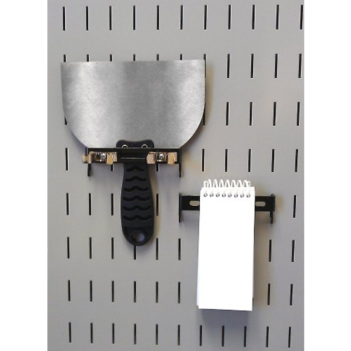 Wall Control Pegboard 1in x 4in C-Bracket Slotted Metal Pegboard Hook for Wall Control Pegboard and Slotted Tool Board – Black