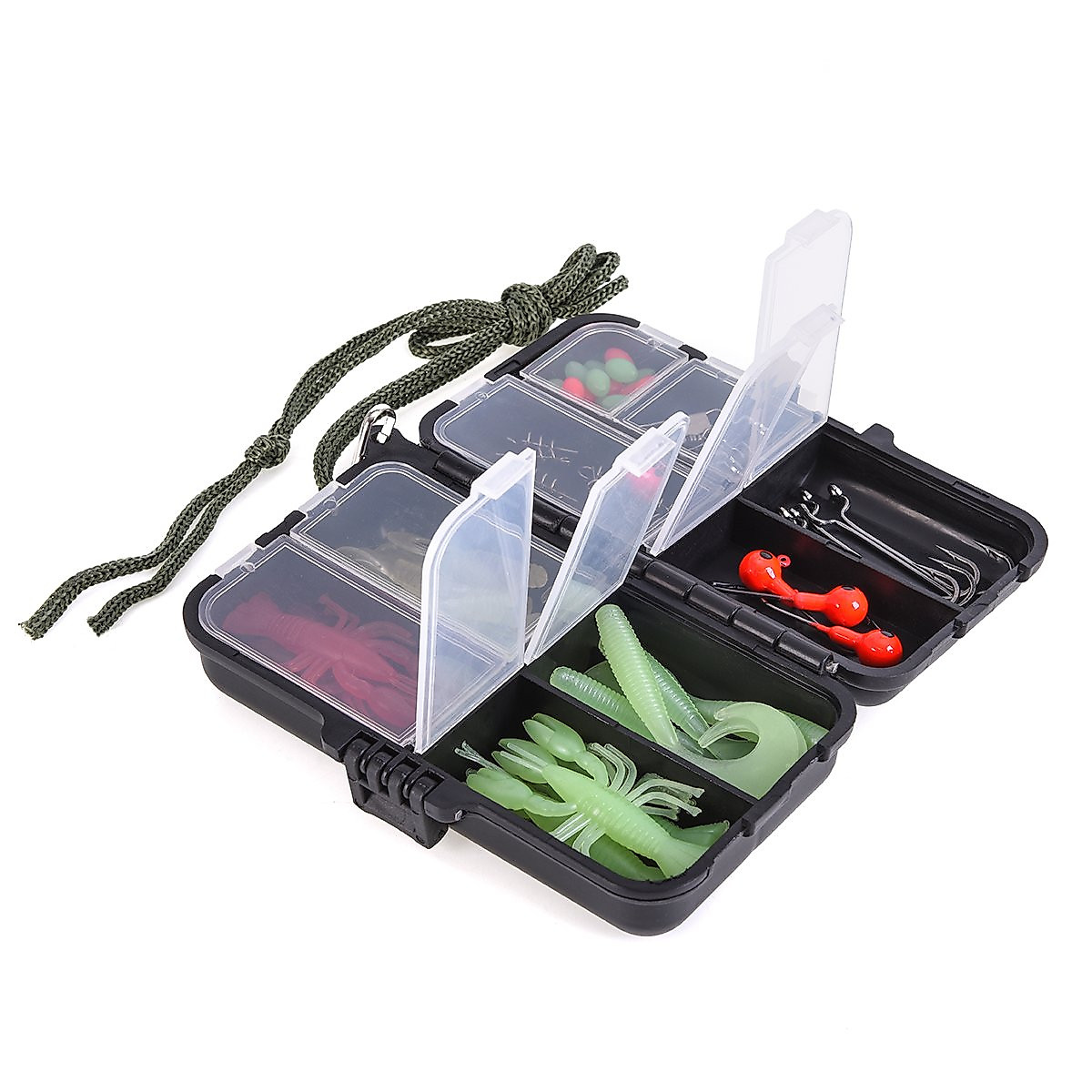 Leo Light Weight Kids Fishing Pole Telescopic Fishing Rod and Reel Combos with Full Kits Lure Case and Carry Bag for Youth Fishing and Beginner 130CM (Rod and Reel Combos with Full Kits and Carry Bag)