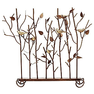 Minuteman International Birds Decorative Fireplace Summer Screen, Bronze 26 x 5 x 26 inches