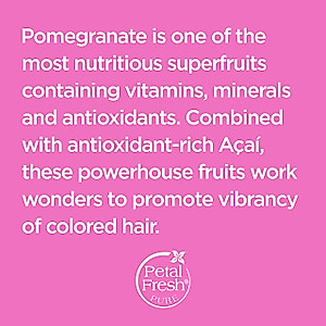 Petal Fresh Pure Pomegranate & Acai,Conditioner, Pure Color Protection, Natural Essential Oils Vegan and Cruelty Free, 16 Fl oz