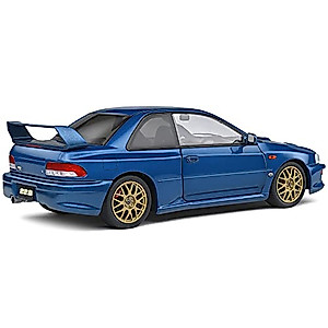 Solido S1807401 1:18 1998 Subaru Impreza 22b-Sonic Blue BMW Collectible Miniature car