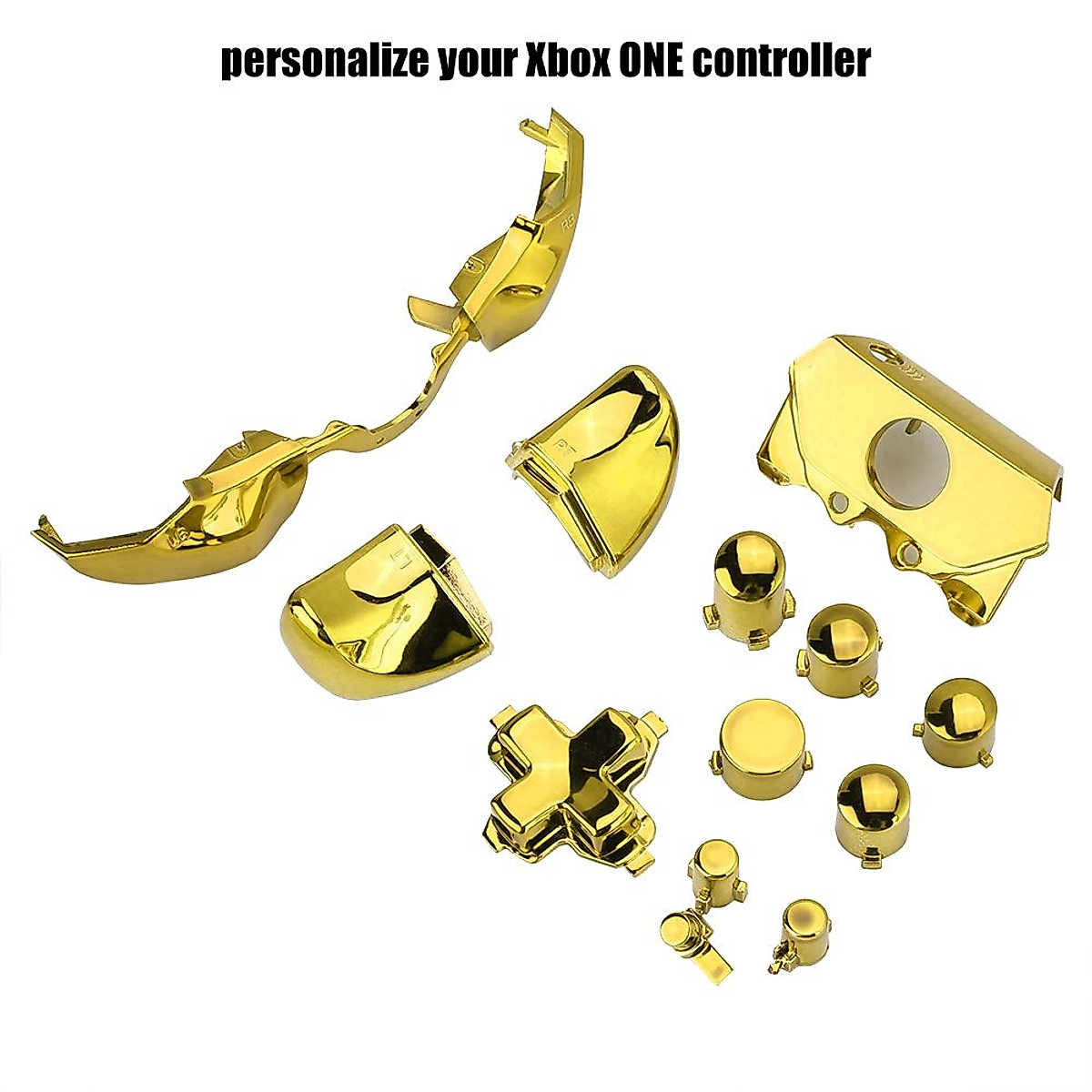 Elite Kit, X box One Elite Controller Accessories, X box Gaming Accessories, X BOX One Elite Controller Accessory Kit with Set Buttons, 2 x Screwdriver, 1 x Wrench for X box 360 Controller.(金色)