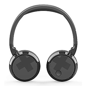 Philips Bass+ BH305 Wireless Bluetooth Active Noise Cancelling Lightweight Stereo Headphones with Up to 18 Hours of Playtime - Black (TAPH305BK)