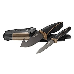 Gerber Gear 31-001159N Hunting Knife Gear Myth Field Dress, Hunting Knife Set, Brown