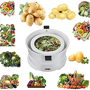Electric Potato Peeler Automatic Rotary Rolling Peeler, Vegetable Dehydrator, Salad Rotating Machine Kitchen Peeling Tool
